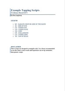 Free E.F.T. Tapping Cheat Sheets - SpiritualVirago.com